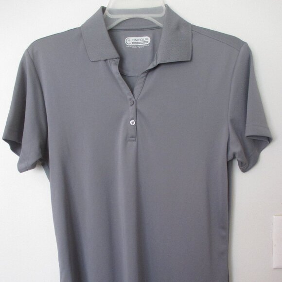 ONTOUR | Tops | Womens Golfstyle Shirt 2 Button Henley With Polo Collar ...